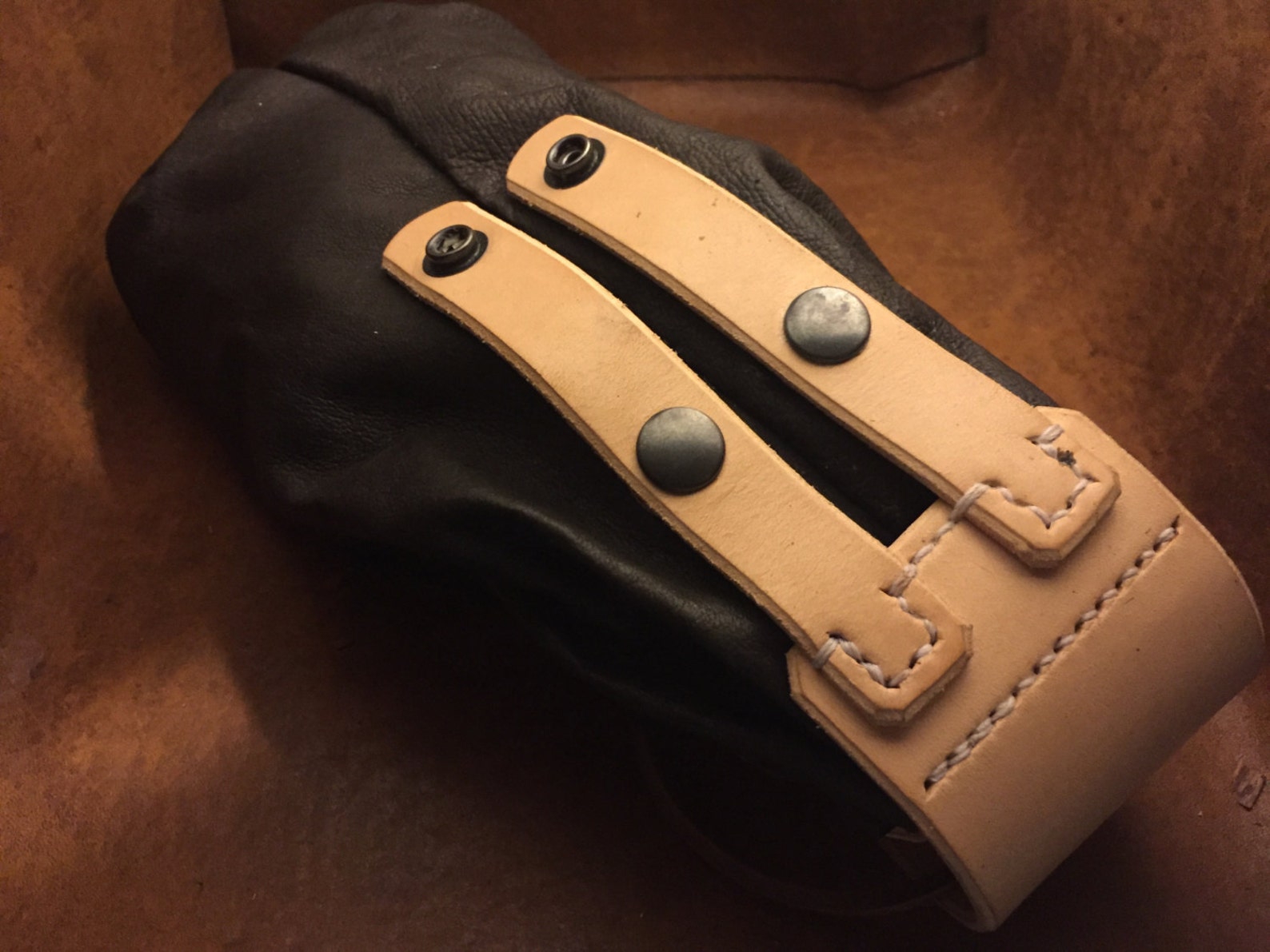 Handmade Leather Folding Pouch - Etsy