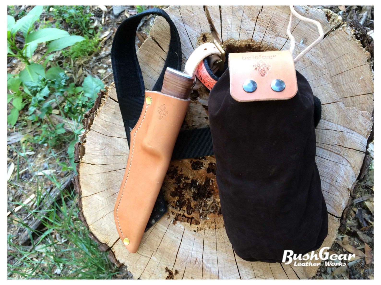 Handmade Leather Folding Pouch | Etsy