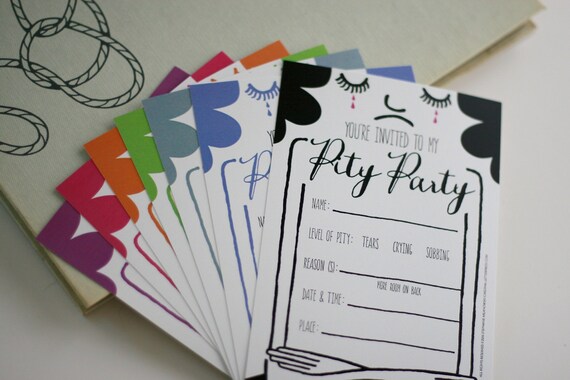 Pity Party Invitation | Etsy