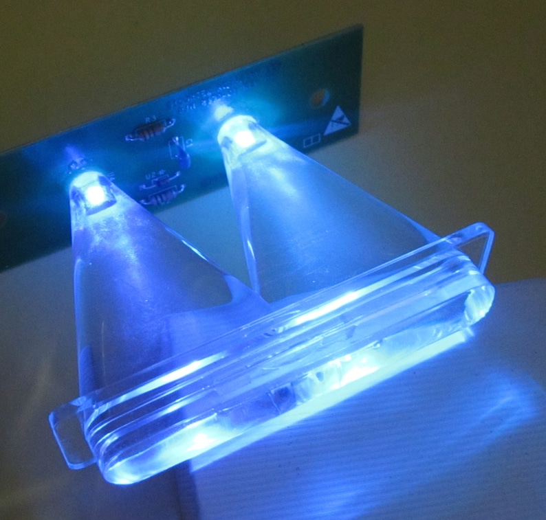 L. E. D Light Pipe Oval Shape 3 Wide Crystal Clear Acrylic - Etsy