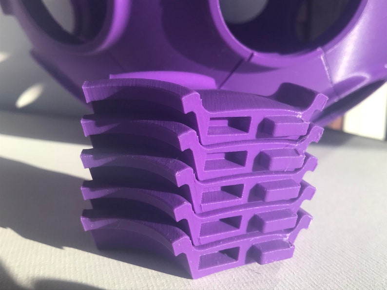 Fly's Eye Geodesic Dome Model (3D Printed Model Kit ) " Midnight Purple ...