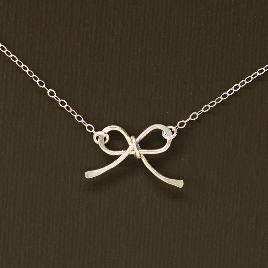 Collar Lazo De Plata De Ley Plata De Ley - Etsy España