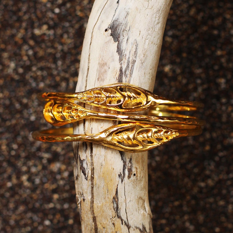 Gold Shell Bangle Silver Shell Bangle Gold Shell Bracelet | Etsy