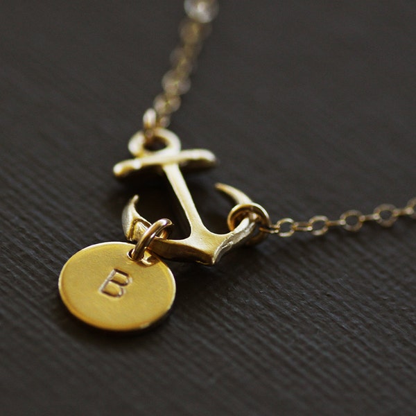 Anchor Necklace - Etsy