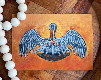 Catholic Art Pelican - Etsy