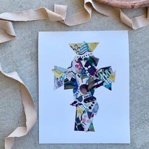 Original Abstract Reconstructed Cross// Cross Prints// Christian Prints ...
