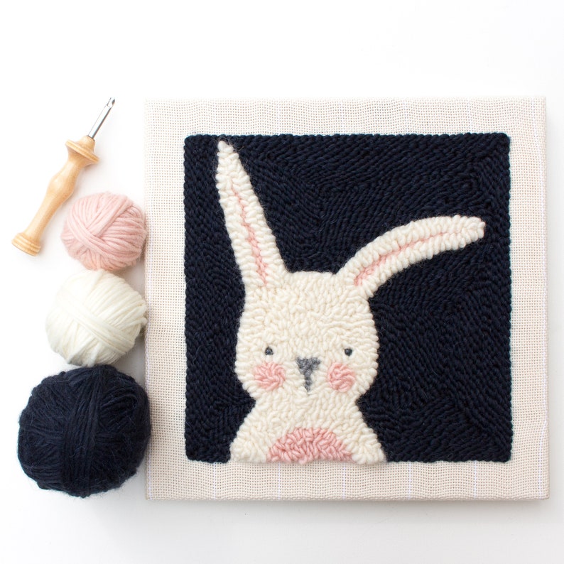 Punch Needle Bunny Pattern Beginner Pattern & Tutorial PDF - Etsy Canada