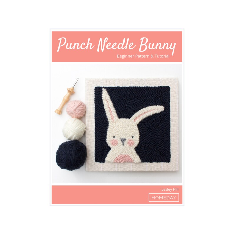 Punch Needle Bunny Pattern | Beginner Pattern & Tutorial | PDF FILE - Etsy