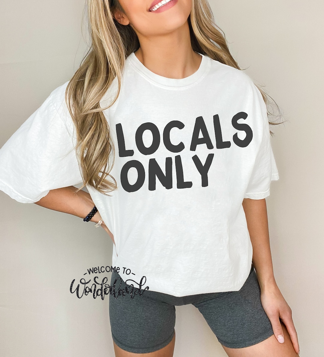 LOCALS ONLY Surfer T Shirt. Comfort Colors Beach Tee. Vintage Retro ...