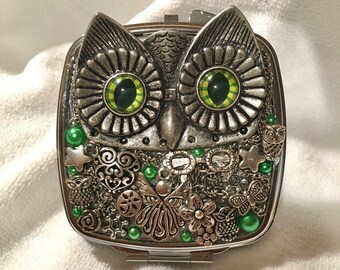 Owl Compact Mirror | Etsy