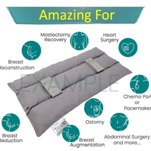 Abdominal Pillow - Hysterectomy Comfort - Seat Belt Pillow - Surgery ...