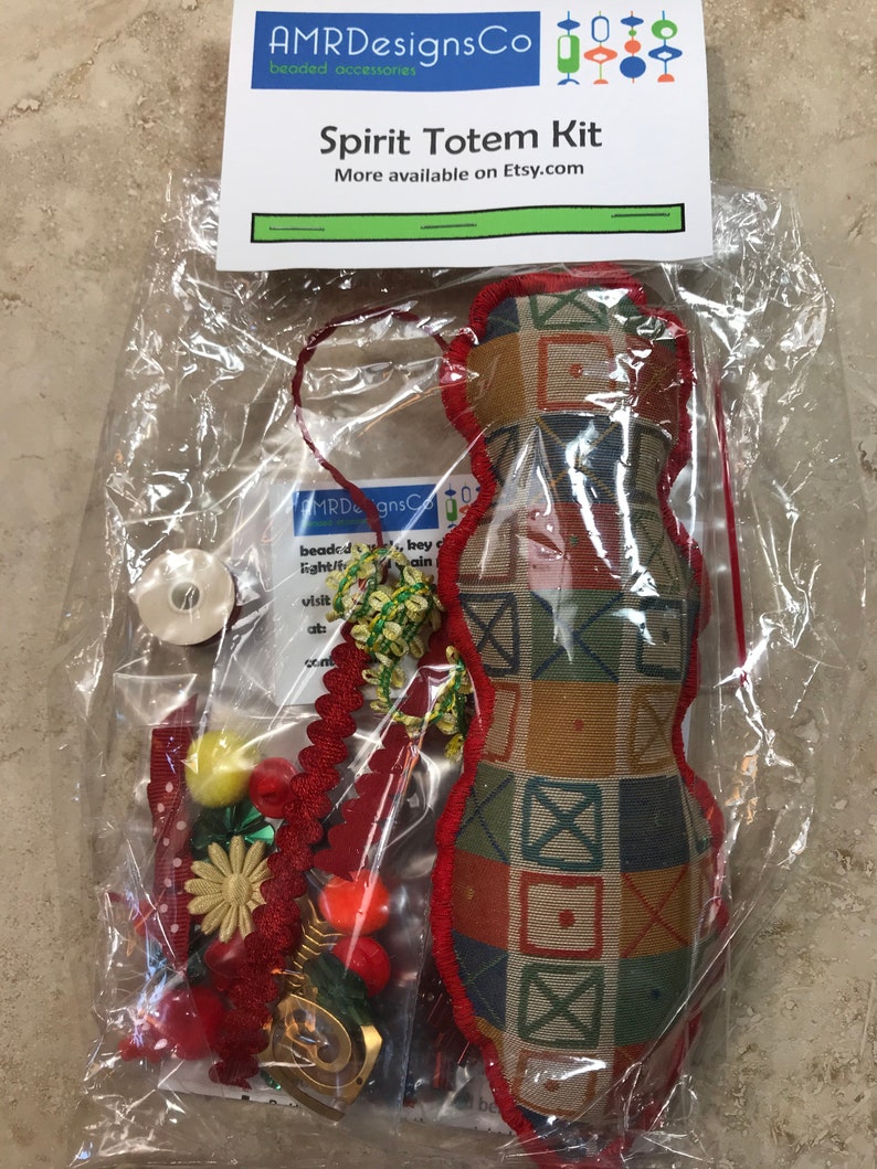 Spirit Totem Kit - Red Checkers Goddess - DIY Totem Doll, Figure to ...