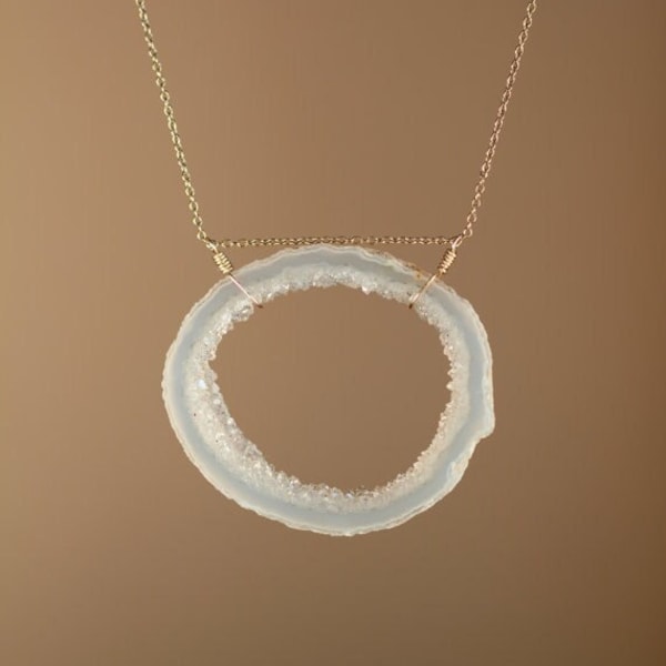 Geode Necklace - Etsy