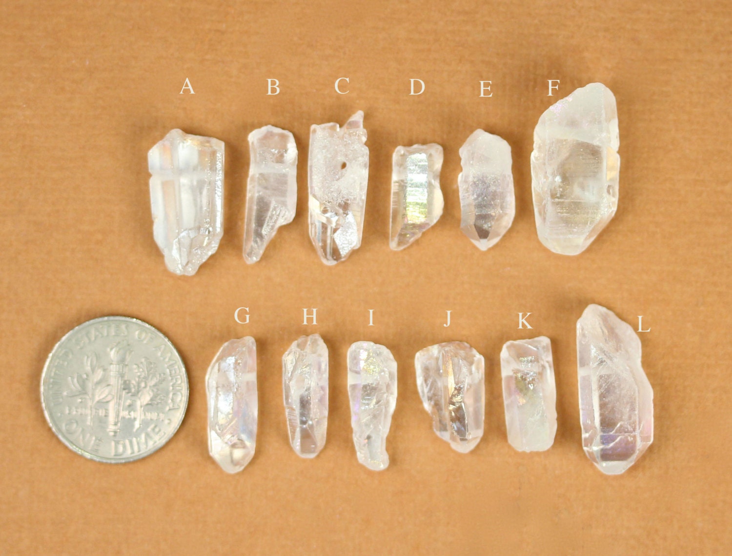 Crystal necklace angel aura quartz crystal aura crystal | Etsy