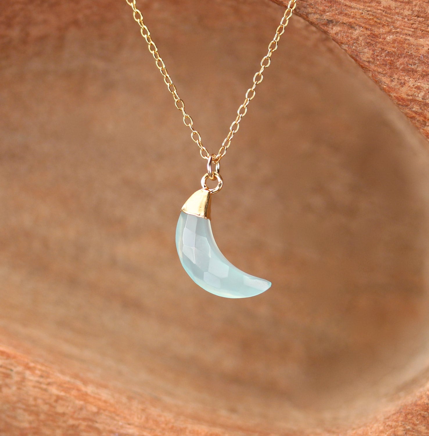 Crystal moon necklace, gold moon necklace, chalcedony necklace ... Crystal moon necklace, gold moon necklace, chalcedony necklace ...