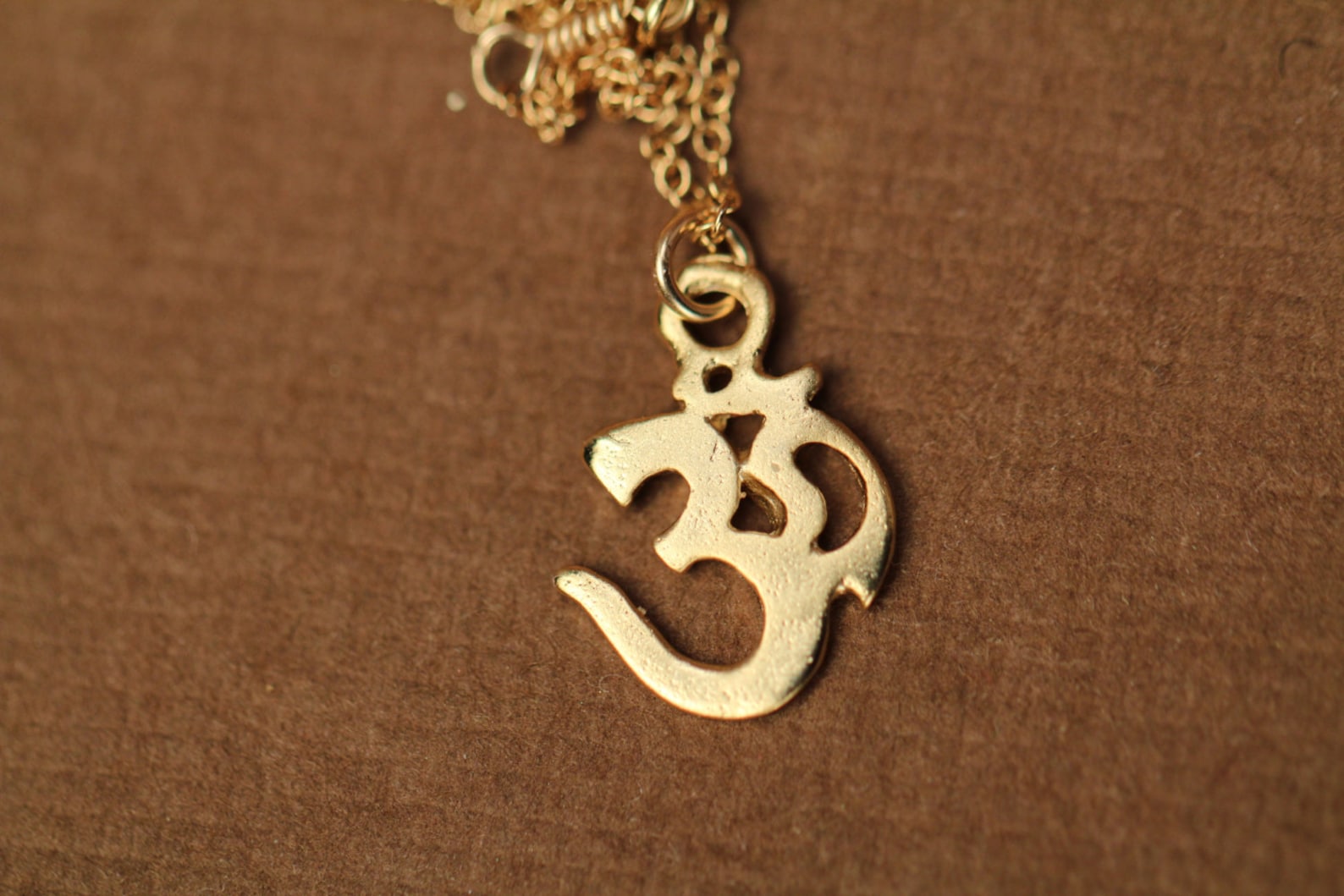 Gold Ohm Necklace: 14k Gold Filled Chain, Yoga Jewelry - Etsy