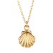 Tiny Shell Necklace Gold Shell Necklace Sea Shell Necklace - Etsy