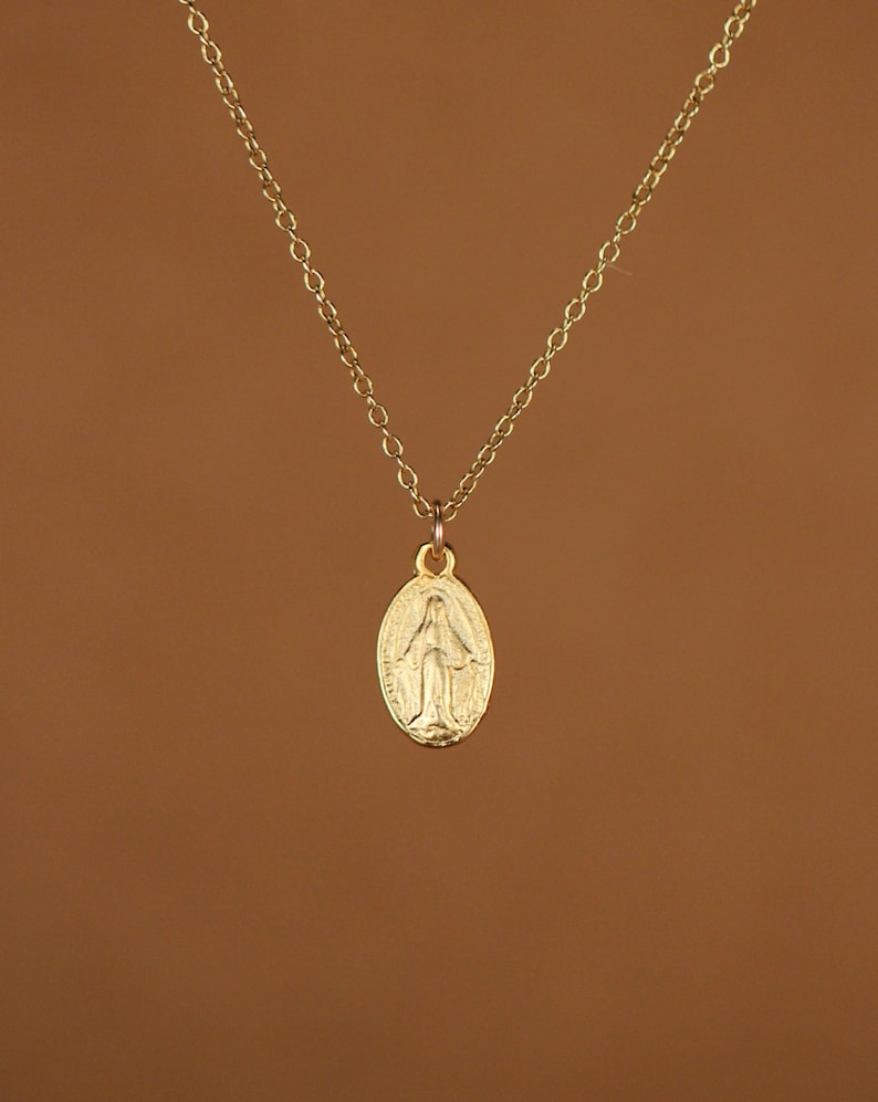 Virgin Mary Necklace Religious Necklace Catholic Necklace - Etsy