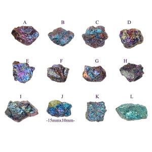 Peacock Ore Necklace, Chalcopyrite Necklace, Rainbow Rock Necklace, a ...
