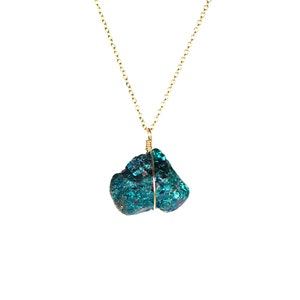 Peacock Ore Necklace, Chalcopyrite Necklace, Rainbow Rock Necklace, a ...