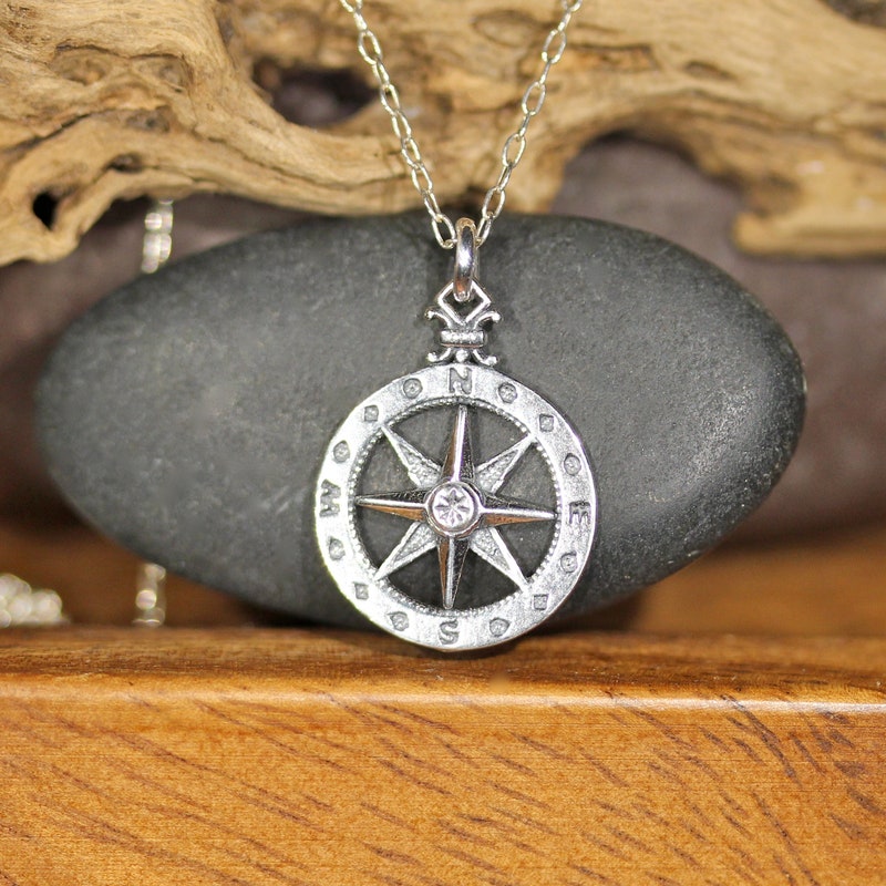 Compass Pendant - Etsy