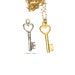 Gold Key Necklace, Key to My Heart, Tiny Key Necklace, Heart Key Lock ...