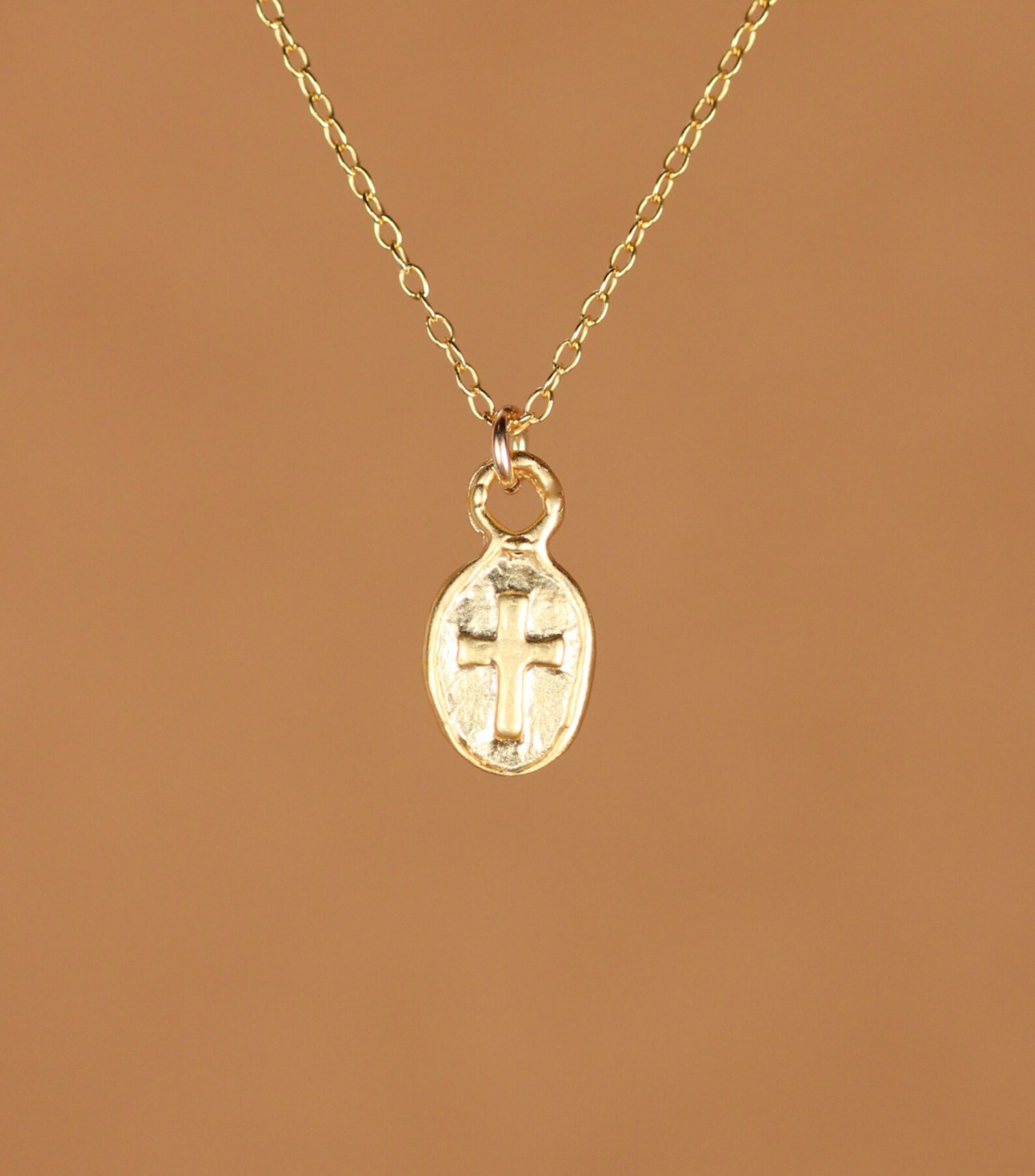 Religious Cross Necklace, Catholic Pendant, Christian Jewelry, Dainty ...