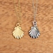 Gold Shell Necklace Tiny Shell Necklace Sea Shell Necklace a Tiny Gold ...