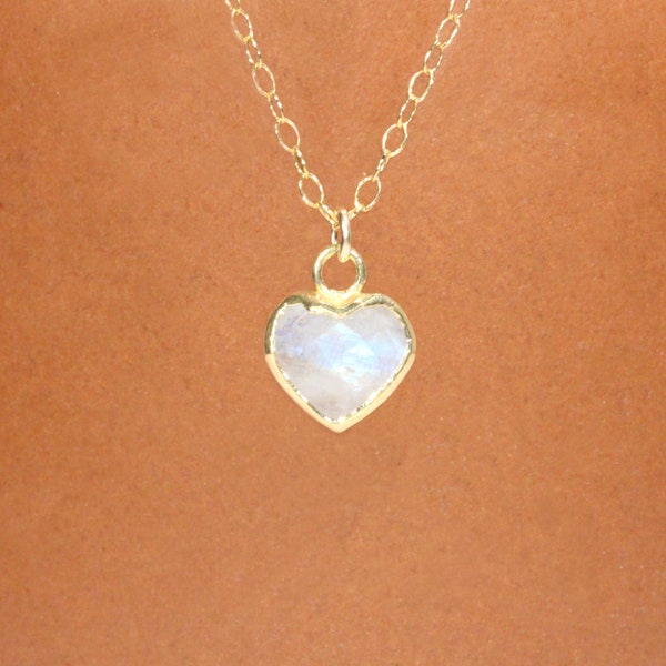 Moonstone Heart - Etsy