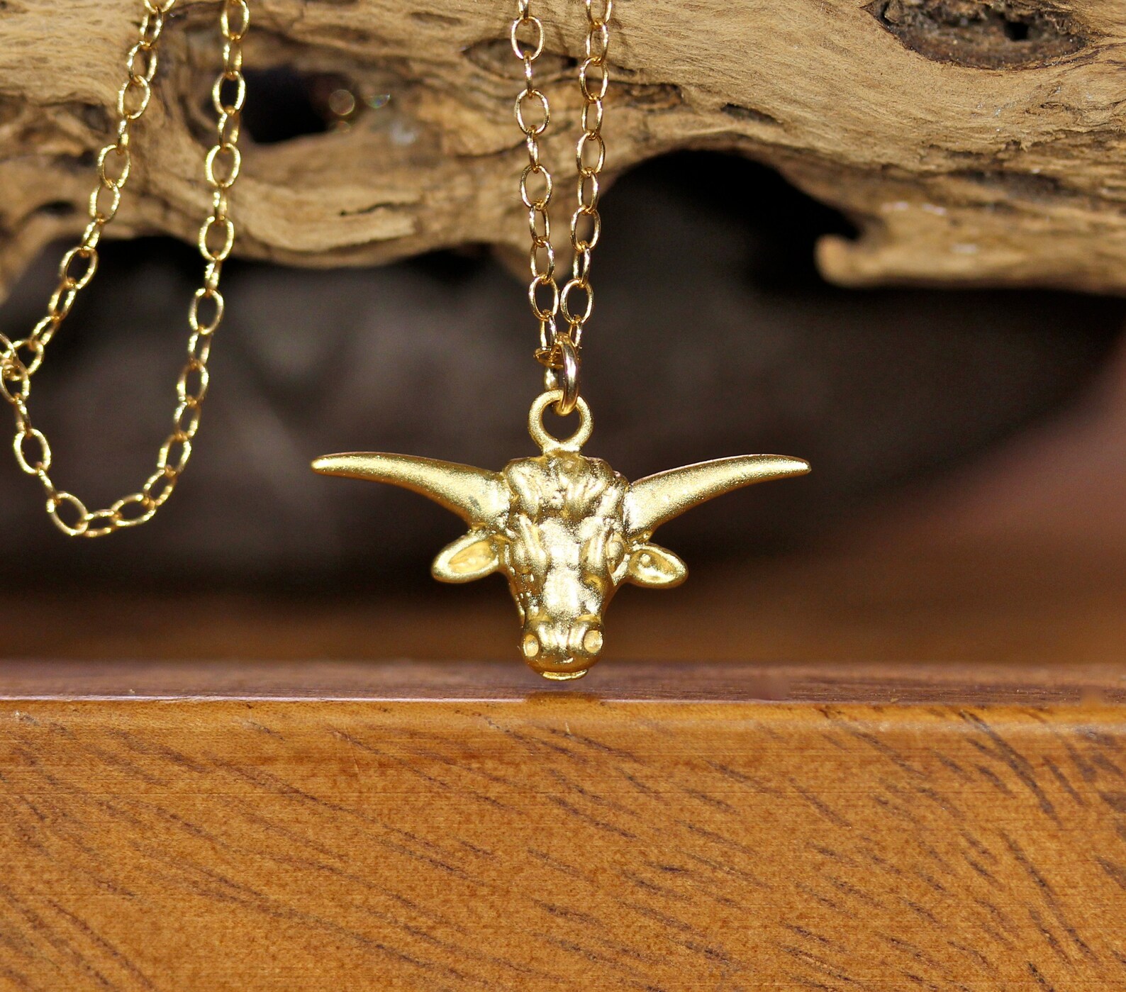 Bull Necklace Cowgirl Necklace Western Jewelry Bull Head - Etsy