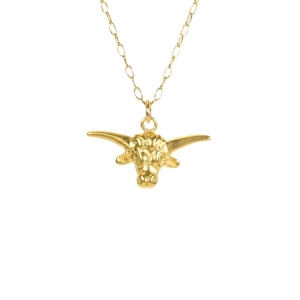 Bull Necklace - Etsy