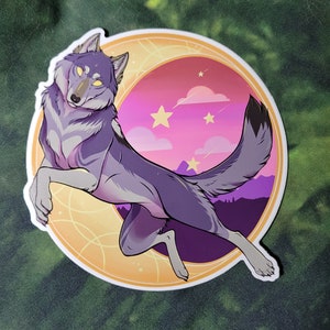 Wolf's Moon Vinyl Decal Sticker - Etsy