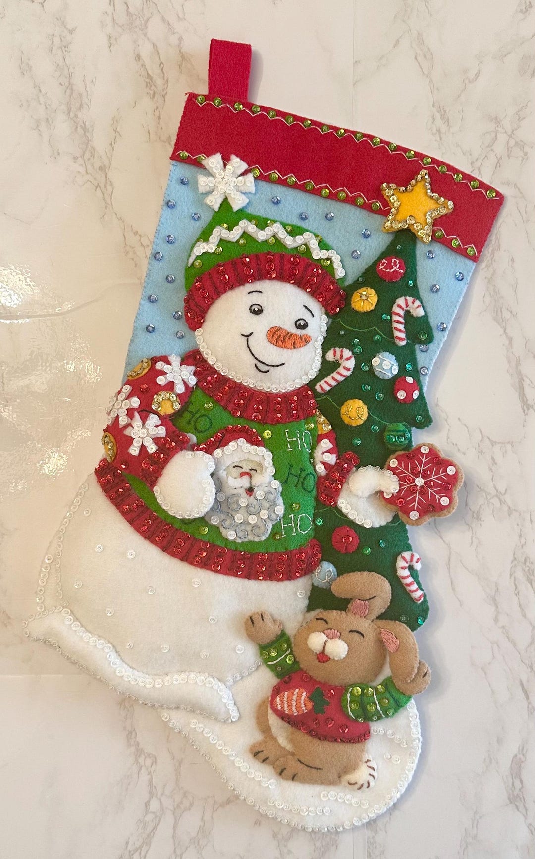 Bucilla Christmas Stocking - Complete Christmas Stocking - Finished ...