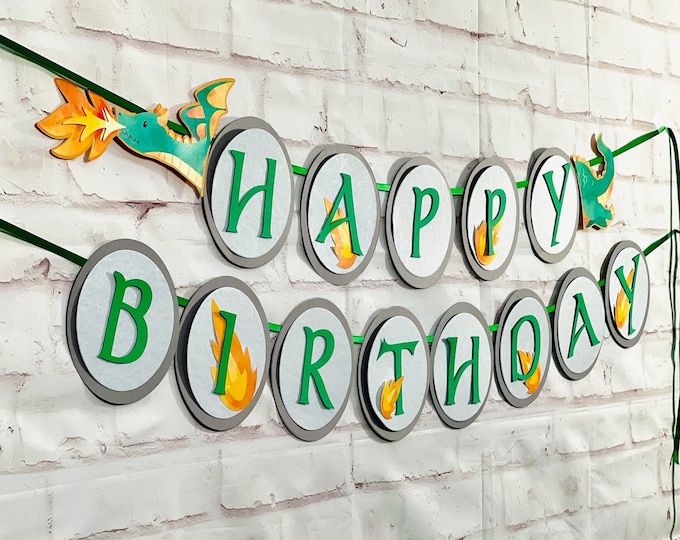 Dragon Birthday Party Bundle, Calling All Dragons,, Dragon Banner ...