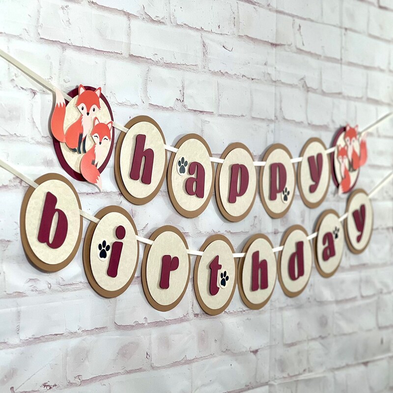 Fox Birthday - Etsy