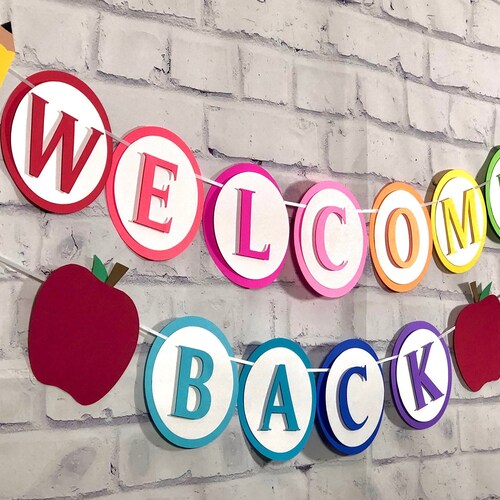 Classroom Welcome Door Banner Decoration Back to School - Etsy