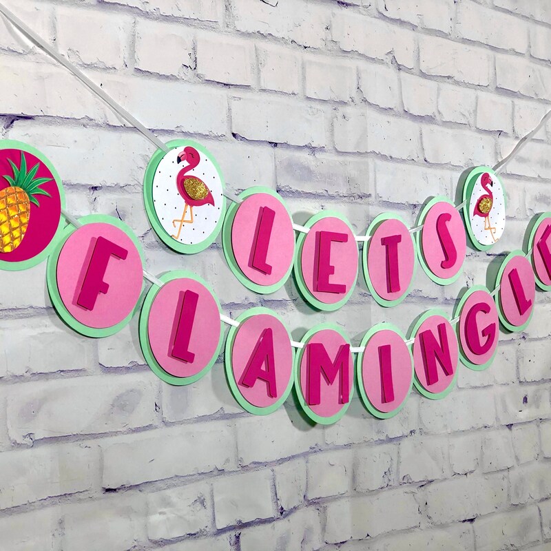 Flamingo Banner - Etsy