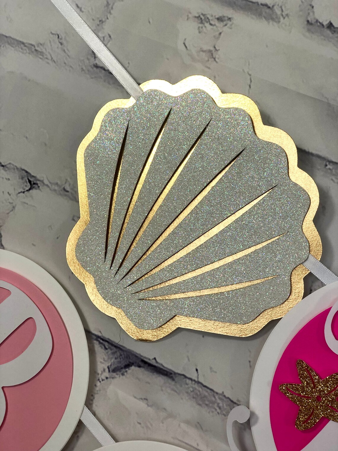 Mermaid Birthday Banner seashell Under the Sea Birthday - Etsy