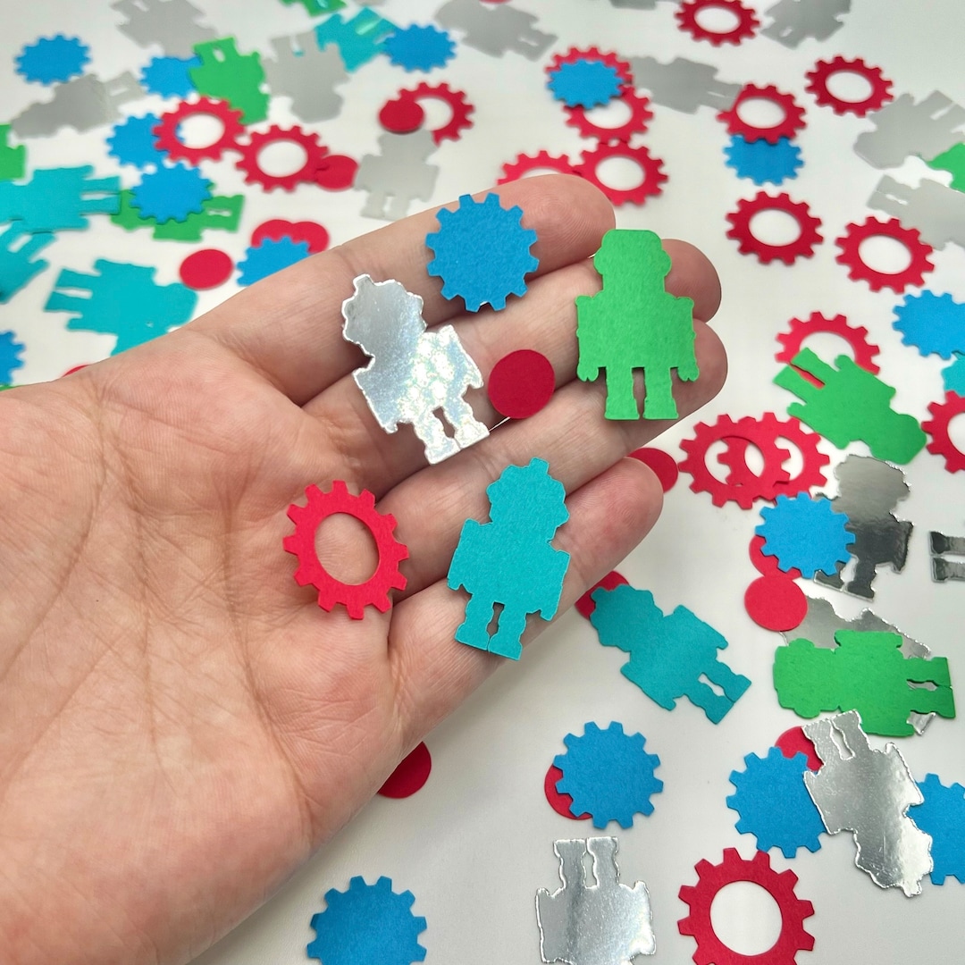 Robot Confetti | Robot Table Scatter | Robot Party | Robot Birthday ...