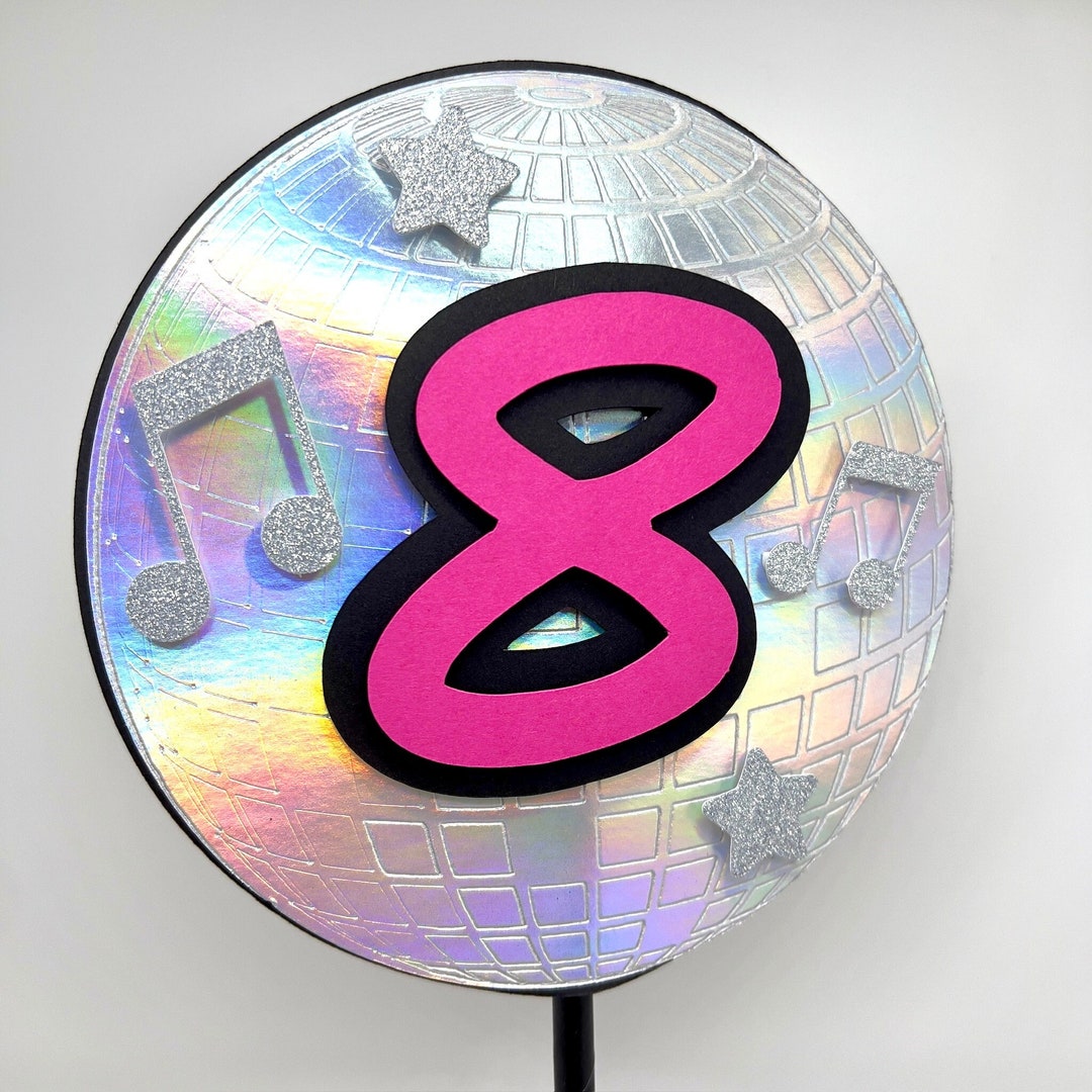Popstar Cake Topper | Mirrorball Cake Topper | in My Birthday Era ...