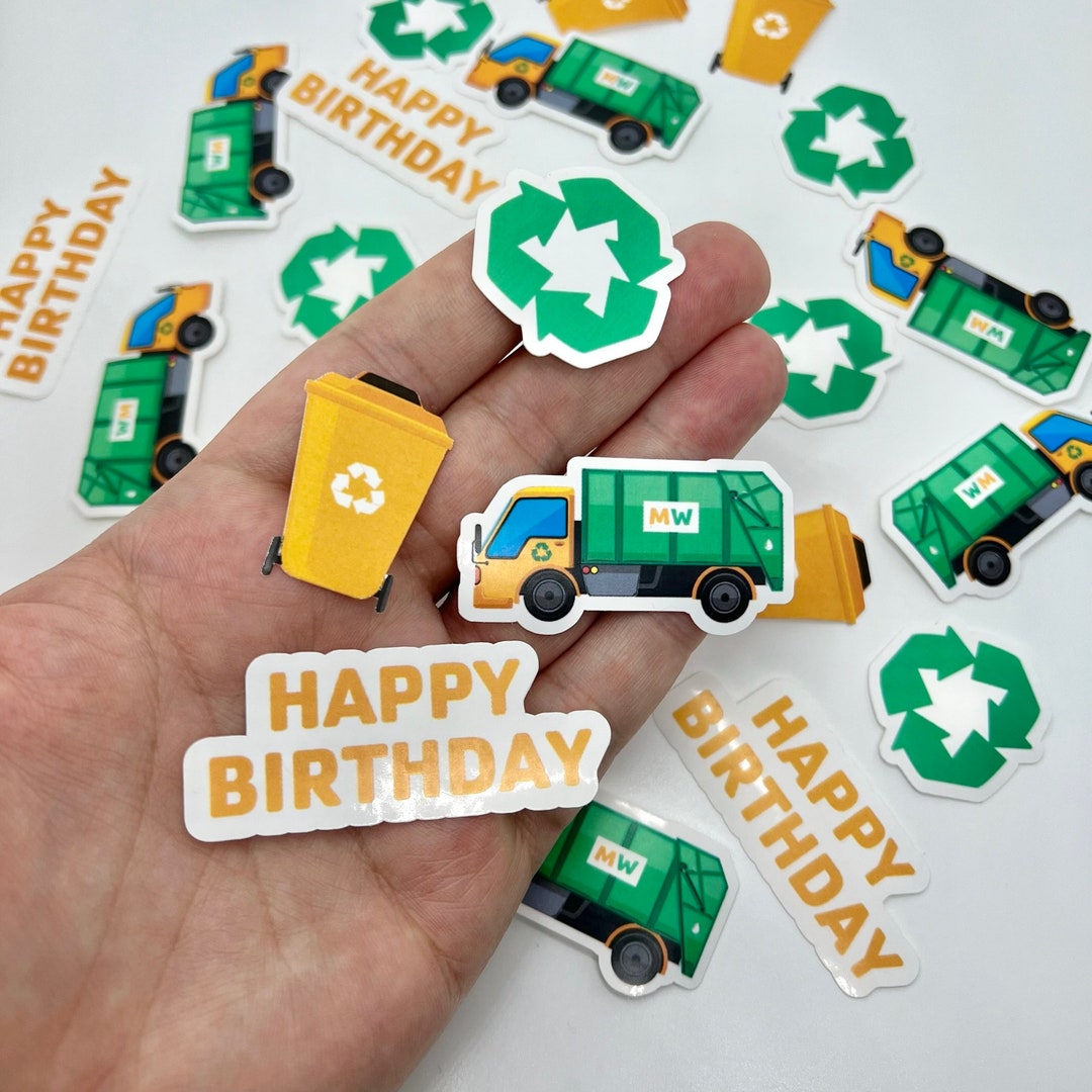 Garbage Stickers, Garbage Truck Party, Trash Truck, Garbage Truck ...