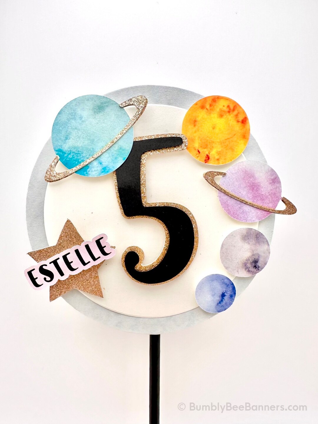 Space Cake Topper, Space Birthday Decorations, Space Birthday, Space ...