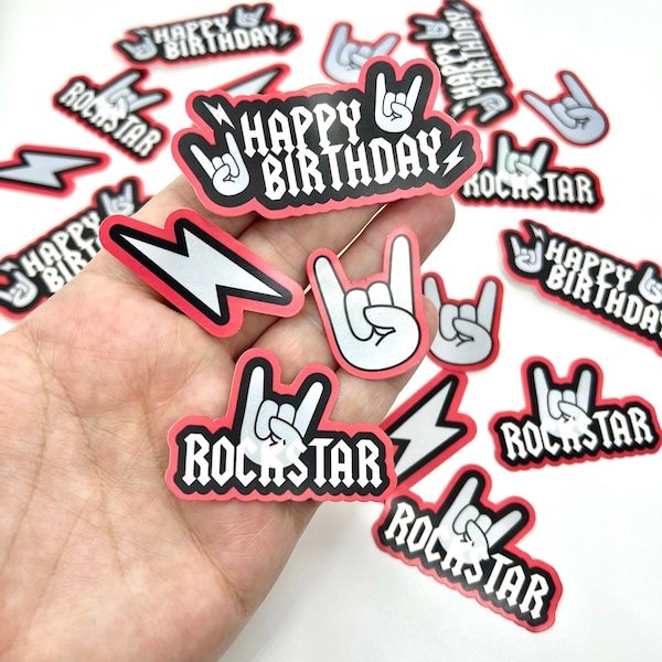 Red Rockstar Stickers - Etsy