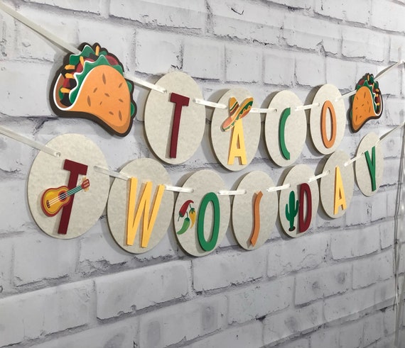Taco Birthday Fiesta Birthday Banner First Fiesta Taco - Etsy