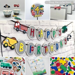 Transportation Cake Topper | Vehicle Birthday Decorations | Truck ...