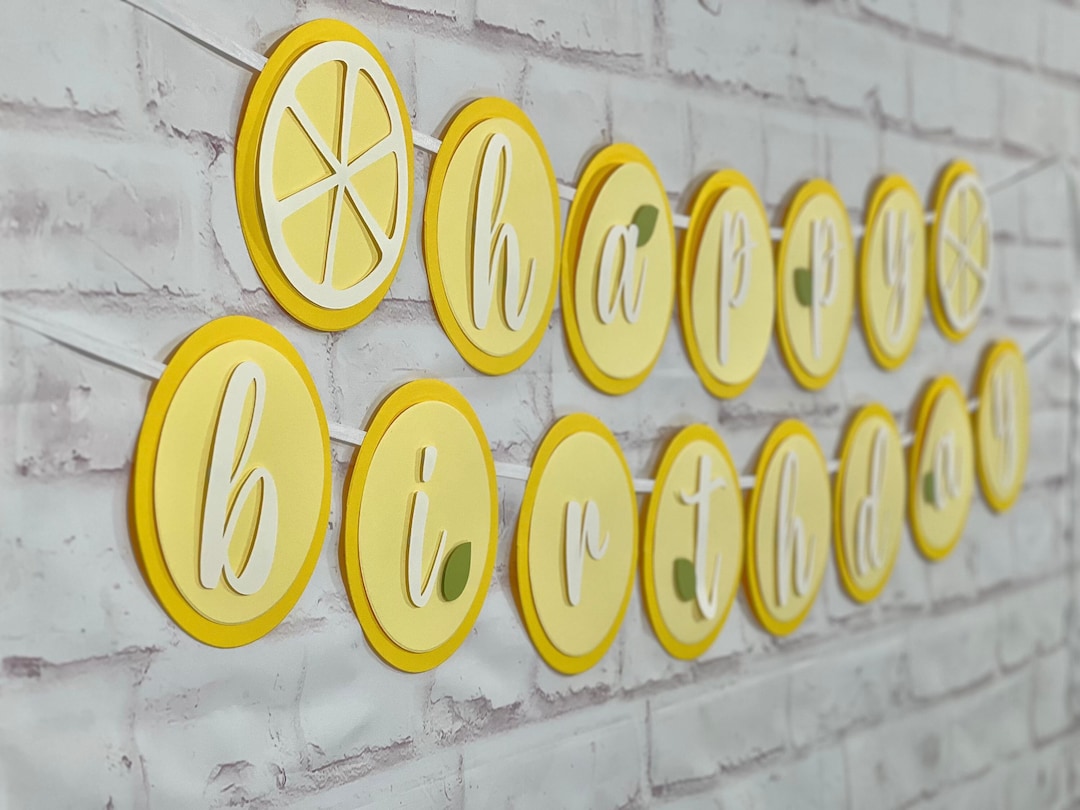 Lemon Banner, Lemonade Stand Sign, Lemon Birthday Banner, Lemon Baby ...