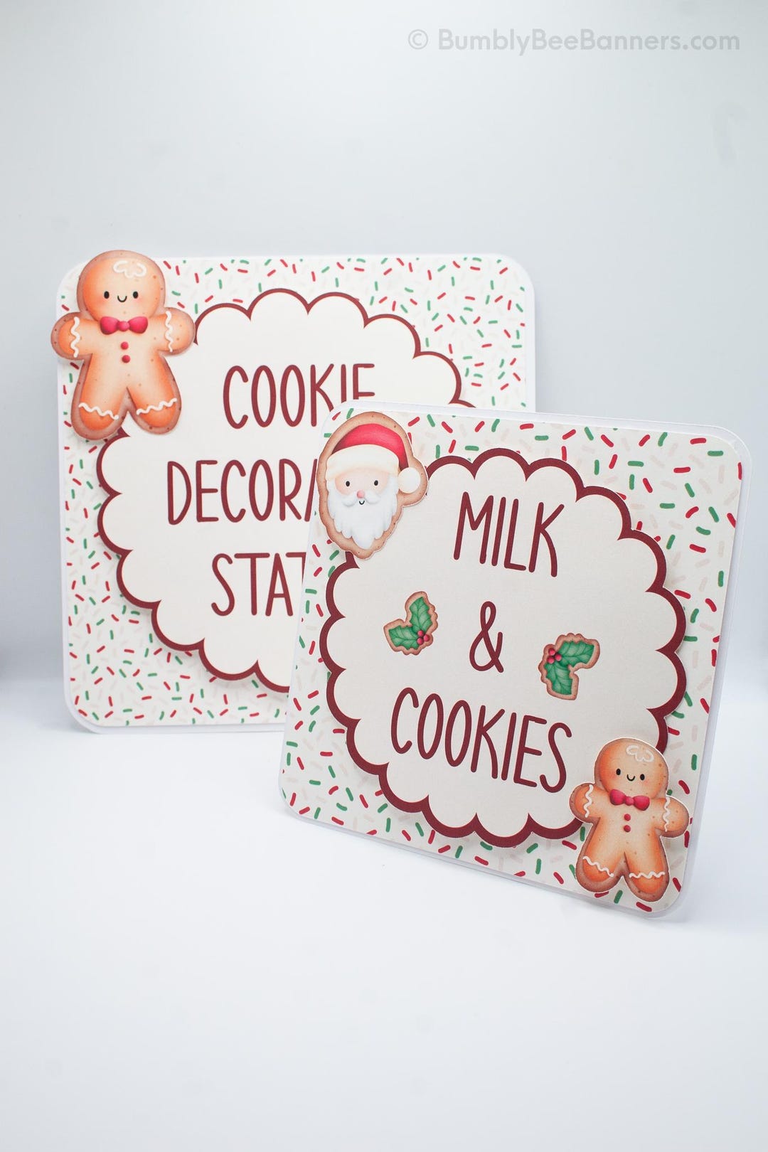 Cookie Swap Centerpiece | Santa's Milk and Cookies | Christmas Cookie ...