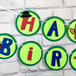 Bug Birthday Banner, Lady Bug Banner, Insect Birthday, Bug Birthday ...