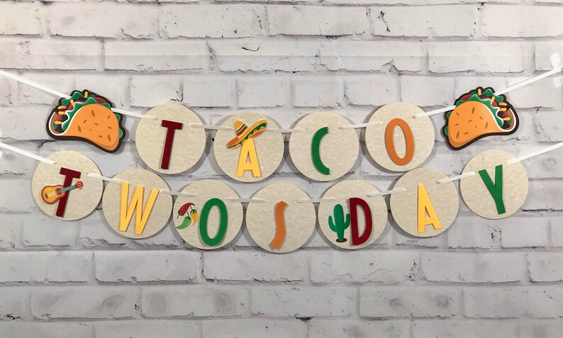 Taco Birthday Fiesta Birthday Banner First Fiesta Taco - Etsy