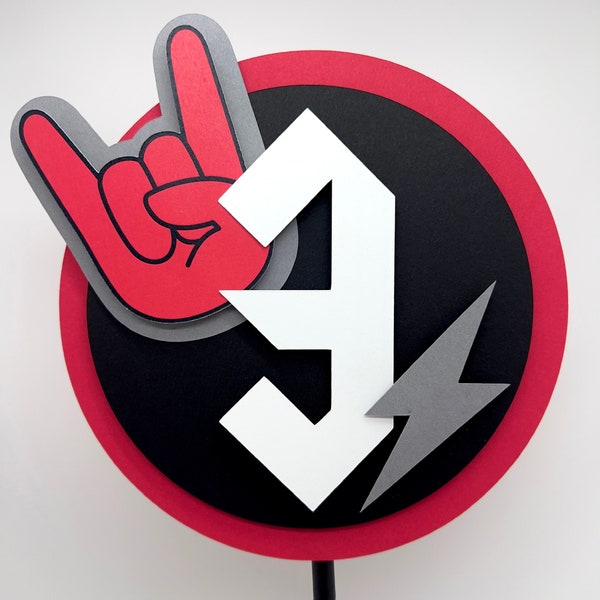 Rockstar Birthday Cake - Etsy